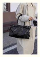 China Top Grain Oil-Waxed Cowhide Large Capacity Tote Handheld Crossbody Bag genuine leather handbag China manufacturer Shoulder crossbody bag Work bag  wholesale for sale