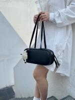 China Women's genuine leather Top-Grain Cowhide Natural Crease Shoulder Bag underarm bag Baguette Bag China manufacturer wholesale for sale