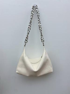 China Top-Grain Cowhide Natural Crease Chain Shoulder  Crossbody  bag genuine leather handbag China manufacturer wholesale underarm bag for sale