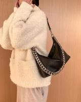 China Top-Grain Cowhide Natural Crease Chain Shoulder  Crossbody  bag genuine leather handbag China manufacturer wholesale underarm bag for sale