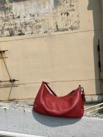 China Top-Grain Cowhide Naturally Tumbled Shoulder Crossbody Bag women's fashion genuine leather bag underarm bag China manufacturer wholesale for sale