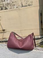 China Top-Grain Cowhide Naturally Tumbled Shoulder Crossbody Bag women's fashion genuine leather bag underarm bag China manufacturer wholesale for sale