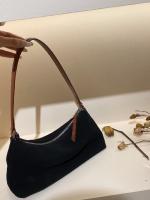 China Top-Grain High-Gloss Suede Cowhide Underarm Baguette Bag genuine leather bag shoulder bag lady's high quality bag China factory wholesale for sale