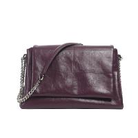 China Top-Grain Oil-Waxed Cowhide Diamond-Quilted Chain Strap genuine leather handbag women's fashion Shoulder Crossbody Bag  China supplier wholesale for sale