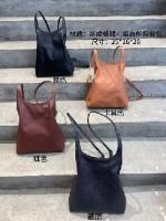 China Women's genuine leather bag Vegetable-Tanned Cowhide Shoulder bag  Backpack   Travel Bag Minimalist Bag Weekender Bags Backpacks Supplier for sale