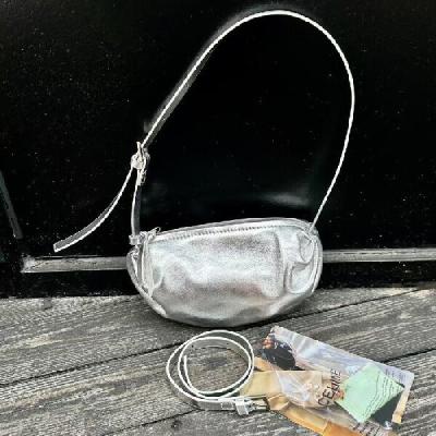 China Mini genuine leather shoulder bag crossbody bag handbag for women Top-Grain Oil-Waxed Cowhide Candy Bag  Waist Bag China supplier wholesale for sale