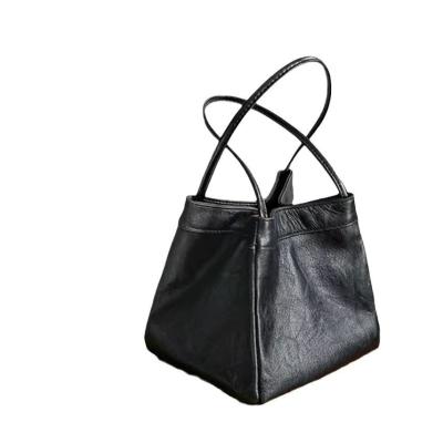 China Top-Grain Cowhide Hand-Grabbed Texture Basket Style  Small Square Bag genuine leather bag Handbag Crossbody Bag Shoulder Bag Women's Handbag China supplier for sale