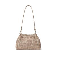 China Top-grain Cowhide Small Gold Balls Woven Shoulder & Crossbody Bag women's fashion bag China factory wholesale for sale