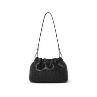 China Premium leather cloud bag soft touch minimalist design shoulder bag  Top-grain Cowhide Small Gold Balls Woven Shoulder Crossbody Bag China factory wholesale for sale