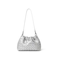 China Premium leather cloud bag soft touch minimalist design shoulder bag  Top-grain Cowhide Small Gold Balls Woven Shoulder Crossbody Bag China factory wholesale for sale