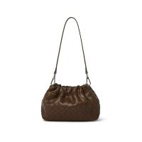 China Premium leather cloud bag soft touch minimalist design shoulder bag  Top-grain Cowhide Small Gold Balls Woven Shoulder Crossbody Bag China factory wholesale for sale