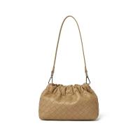 China Premium leather cloud bag soft touch minimalist design shoulder bag  Top-grain Cowhide Small Gold Balls Woven Shoulder Crossbody Bag China factory wholesale for sale