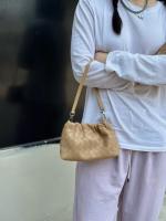 China Premium leather cloud bag soft touch minimalist design shoulder bag  Top-grain Cowhide Small Gold Balls Woven Shoulder Crossbody Bag China factory wholesale for sale
