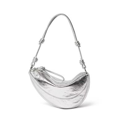 China Top-Grain Oil-Waxed Cowhide Cloud-Shaped Dumpling Bag  Fashion Bags for Women genuine leather shoulder bag crossbody bag underarm bag wholesale for sale