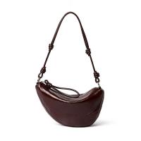 China Top-Grain Oil-Waxed Cowhide Cloud-Shaped Dumpling Bag  Fashion Bags for Women genuine leather shoulder bag crossbody bag underarm bag wholesale for sale