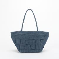 China Denim Canvas Woven Basket Tote Bag women's fashion handbag crossbody bag shoulder bag Denim Bag Canvas Bag for sale