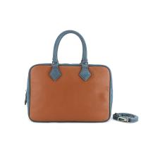 China Vegetable-Tanned Leather with Sheep Tendon Velvet Block Bag Panelled Briefcase Handbag Work Bag Crossbody Bag Shoulder Bag for sale