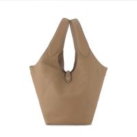 China Top-Grain Cowhide Basket Tote Bag (with Inner Pouch) large capacity genuine leather handbag Tote Bag Crossbody Bag Shoulder Bag  Women's fashion bag for sale