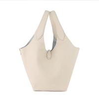 China Top-Grain Cowhide Basket Tote Bag (with Inner Pouch) large capacity genuine leather handbag Tote Bag Crossbody Bag Shoulder Bag  Women's fashion bag for sale