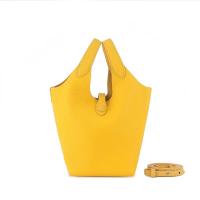 China Top-Grain Full-Grain Cowhide genuine leather Basket Tote Bag (with Inner Pouch) shoulder bag crossbody bag handbag Tote Bag Women's leather bag Handbag for sale