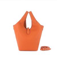 China Top-Grain Full-Grain Cowhide genuine leather Basket Tote Bag (with Inner Pouch) shoulder bag crossbody bag handbag Tote Bag Women's leather bag Handbag for sale