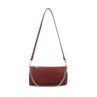 China Top-Grade High Mercerized Frosted Cowhide Cylinder Bag Women's genuine leather fashion Crossbody Clutch Bag Shoulder Bag for sale