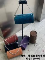 China Top-Grade High Mercerized Frosted Cowhide Cylinder Bag Women's genuine leather fashion Crossbody Clutch Bag Shoulder Bag for sale
