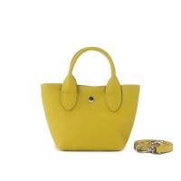 China Mini women's genuine leather handbag Full-Grain Top-Grain Cowhide with Striped Canvas Bag shoulder bag crossbody bag fashion phone bag for women China supplier for sale