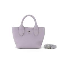 China Mini women's genuine leather handbag Full-Grain Top-Grain Cowhide with Striped Canvas Bag shoulder bag crossbody bag fashion phone bag for women China supplier for sale