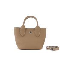 China Mini women's genuine leather handbag Full-Grain Top-Grain Cowhide with Striped Canvas Bag shoulder bag crossbody bag fashion phone bag for women China supplier for sale
