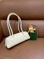 China Minimalist women's genuine leather handbag Bag Top-grain Napa cowhide Leather shoulder small Boat Bag underarm bag shoulder bag supplier for sale