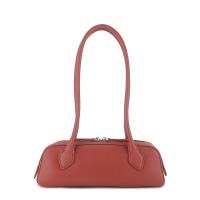 China Minimalist women's genuine leather handbag Bag Top-grain Napa cowhide Leather shoulder small Boat Bag underarm bag shoulder bag supplier for sale