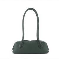 China Minimalist women's genuine leather handbag Bag Top-grain Napa cowhide Leather shoulder small Boat Bag underarm bag shoulder bag supplier for sale