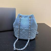 China Canvas Denim  Diamond Lattice Chain Bucket Bag Crossbody Bags Shoulder Bags Fashion Bags for Women Wholesale Handbags Supplier for sale