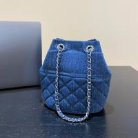 China Canvas Denim  Diamond Lattice Chain Bucket Bag Crossbody Bags Shoulder Bags Fashion Bags for Women Wholesale Handbags Supplier for sale