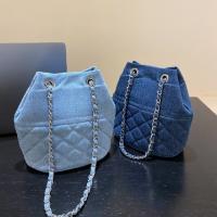 China Canvas Denim  Diamond Lattice Chain Bucket Bag Crossbody Bags Shoulder Bags Fashion Bags for Women Wholesale Handbags Supplier for sale