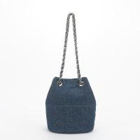 China Canvas Denim  Diamond Lattice Chain Bucket Bag Crossbody Bags Shoulder Bags Fashion Bags for Women Wholesale Handbags Supplier for sale