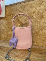 China Mini genuine leather handbag shoulder bag croosbody bag for women Top-Grain Cowhide Chain Phone Bag  crossbody shoulder bag China supplier  wholesale for sale