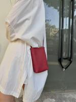 China Women's genuine leather cell phone bag mobile phone bag Top-Grain Full-Grain Cowhide Phone Bag shoulder crossbody bag OEM Bag Manufacturer for sale