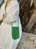 China Women's genuine leather cell phone bag mobile phone bag Top-Grain Full-Grain Cowhide Phone Bag shoulder crossbody bag OEM Bag Manufacturer for sale