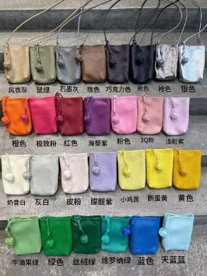 China Women's genuine leather cell phone bag mobile phone bag Top-Grain Full-Grain Cowhide Phone Bag shoulder crossbody bag OEM Bag Manufacturer for sale