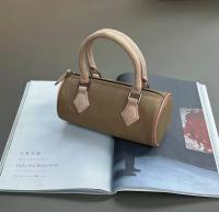 China Women's genuine leather handbag Lamb Cashmere with Vegetable-Tanned Cowhide Small Bucket Bag shoulder bag crossbody bag China supplier wholesale for sale