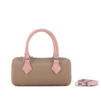 China Women's genuine leather handbag Lamb Cashmere with Vegetable-Tanned Cowhide Small Bucket Bag shoulder bag crossbody bag China supplier wholesale for sale