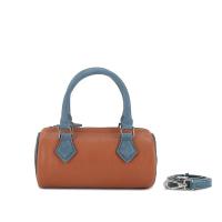 China Women's genuine leather handbag Lamb Cashmere with Vegetable-Tanned Cowhide Small Bucket Bag shoulder bag crossbody bag China supplier wholesale for sale