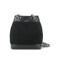 China Women's genuine leather shoulder crossbody bag Shoe Material Frosted Leather Patchwork Waxed Cowhide Bucket Bag fashion bag China supplier wholesale for sale