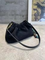 China Top-Grain High-Mercerized Frosted Cowhide Pleated Cloud Bag Mini Women's Genuine leather shoulder bag crossbody bag China supplier wholesale Crossbody Bags for sale