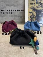 China Top-Grain High-Mercerized Frosted Cowhide Pleated Cloud Bag Mini Women's Genuine leather shoulder bag crossbody bag China supplier wholesale Crossbody Bags for sale