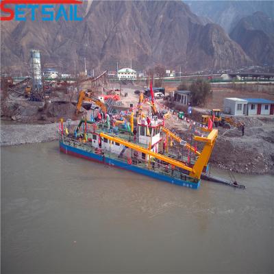 China 224kw Auxiliary Engine 12 Inch River Sand Cutter Suction Dredger with Cast Iron Cyclone for sale