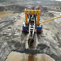 China Hydraulic Cutter Head Cutter Suction Dredging Dredger with Siemens PLC Control System for sale