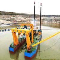 China 36000.000kg Package Gross Weight River Sand Suction Dredger with Cutter Head and Mud Pump for sale